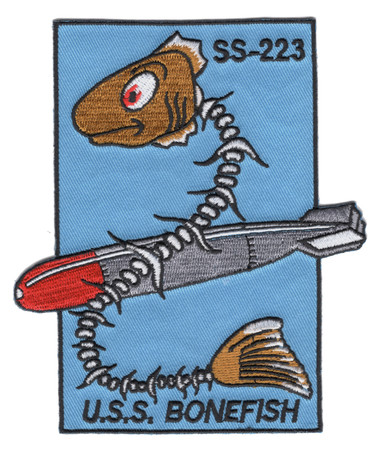 SS-223 USS Bonefish Patch - Version A | Submarine Patches | Navy ...