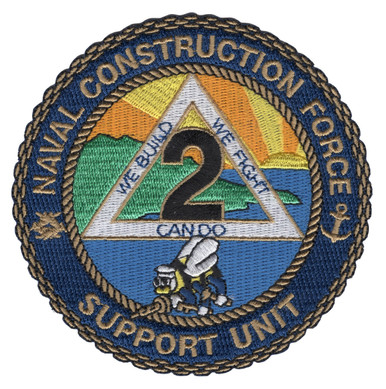 Naval Construction Force Support Unit 2 Patch | Seabee Patches | Navy ...