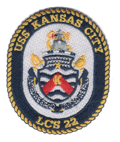USS Kansas City LCS-22 Small Patch | Auxiliary Ship Patches | Navy ...