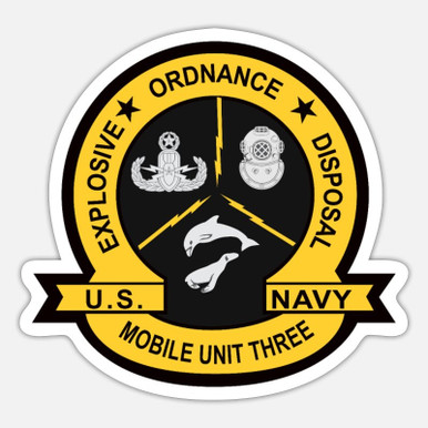 EOD-3 Explosive Ordnance Disposal Unit 3 Patch - Popular Patch