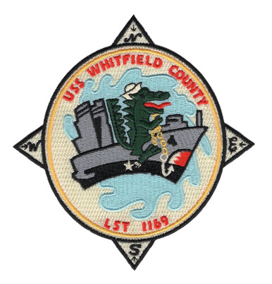 USS Whitfield County LST-1169 Tank Landing Ship Patch | Amphibious Ship ...
