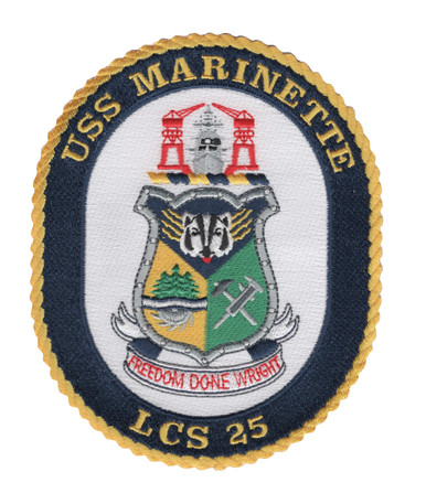Navy USS Marinette LCS-25 Patch | Amphibious Ship Patches | Navy ...