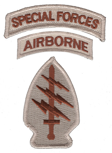 Desert US Army Special Forces SSI Patch - Special forces Tab Patch ...