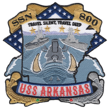 USS Arkansas SSN-800 US Navy Submarine Patch