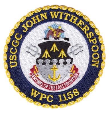 USCGC John Witherspoon WPC 1158 US Coast Guard Patch