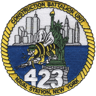 Naval Construction Battalion 423 Patch - New York NCBU-423 | Seabee ...