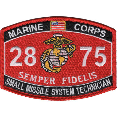 2875 Small Missile System Technician MOS Patch | MOS Patches | Marine ...