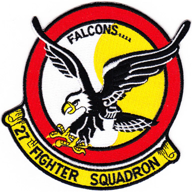 27th Fighter Interceptor Squadron Patch Falcons | Squadron Patches ...