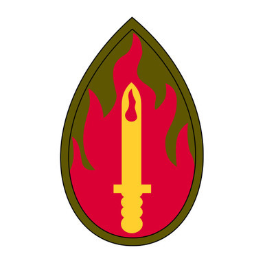 63rd Infantry Division Blood and Fire, US Army Patch