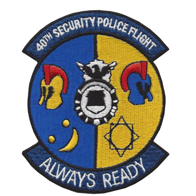 40th Security Police Flight Patch | Specialty Patches | Air Force ...