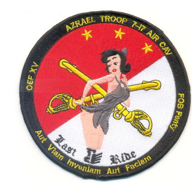 7th Squadron 17th Cavalry Regiment Azrael Troop Patch | Cavalry Patches ...