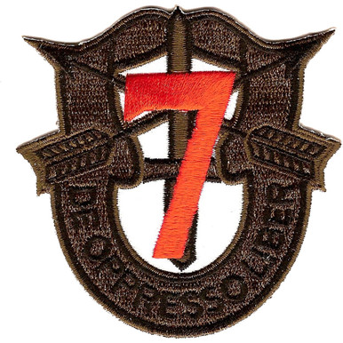 7th Special Forces Group Crest OD Green Red 7 Patch | Special Forces ...