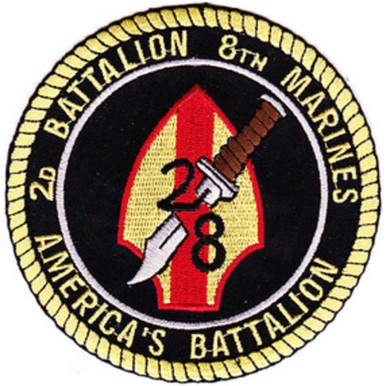 2nd Battalion 8th Marines Patch Ground Unit Patches Marine Patches