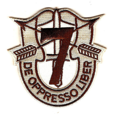 7th Special Forces Group Crest Desert Brown 7 Patch | Special Forces ...