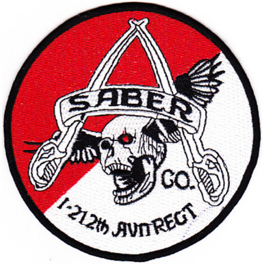 1st Battalion 212th Aviation Cavalry Regiment Saber Company Patch ...