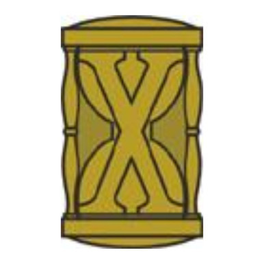 Ten-Year Device - Bronze (Service Ribbon Accoutrements), US Army Patch
