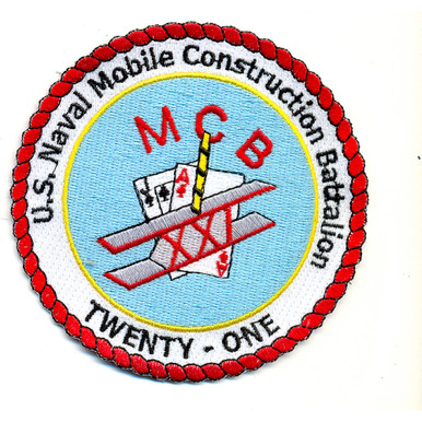 21st U.S. Naval Mobile Construction Battalion Patch | Seabee Patches ...