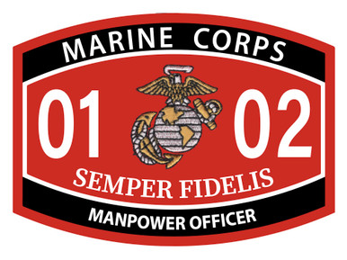 0102 Manpower Officer USMC MOS Patch