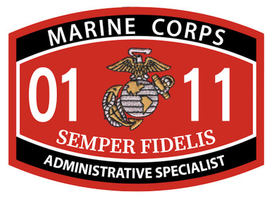 0111 Administrative Specialist USMC MOS Patch