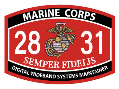0111 Administrative Specialist USMC MOS Patch