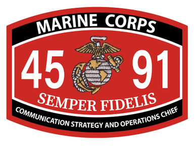 0111 Administrative Specialist USMC MOS Patch