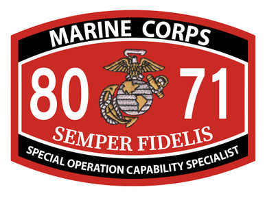 0111 Administrative Specialist USMC MOS Patch