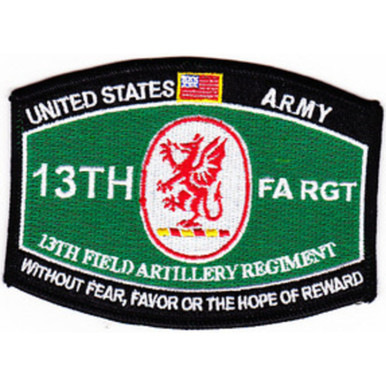 13th Field Artillery Regiment MOS Rating Patch | MOS Patches | Army ...