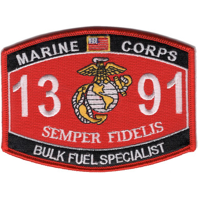 1391 Bulk Fuel Specialist MOS Patch | MOS Patches | Marine Patches ...