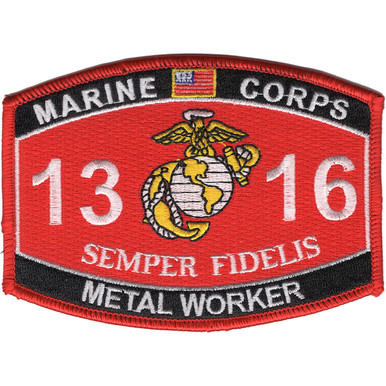 1316 Metal Worker MOS Patch | MOS Patches | Marine Patches | Popular Patch