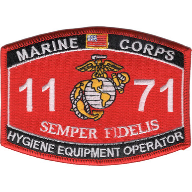 1171 Hygiene Equipment Operator MOS Patch | MOS Patches | Marine ...