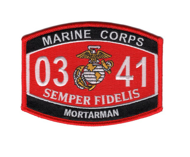 0341 Mortarman MOS Patch | MOS Patches | Marine Patches | Popular Patch