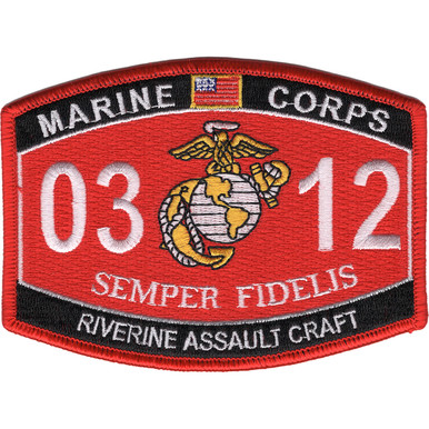 0312 Riverine Assault Craft MOS Patch | MOS Patches | Marine Patches ...