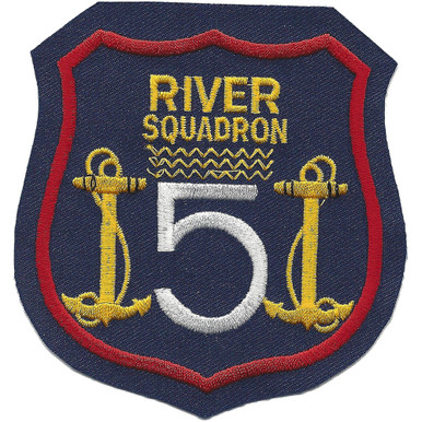 Rivron 5 Naval River Squadron Five Patch | River Patrol Boat Patches ...