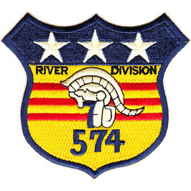 RIVDIV 574 River Division Patch | River Patrol Boat Patches | Navy ...