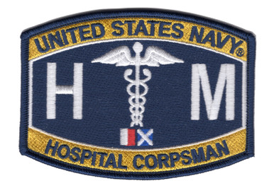 Navy Rating Hospital Corpsman Patch - HM | Ratings Patches | Navy ...