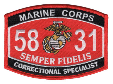 5831 MOS Correctional Specialist Patch | MOS Patches | Marine Patches ...