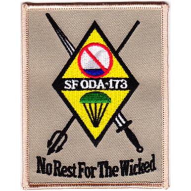 ODA-173 Patch - No Rest For The Wicked | Special Forces Patches | Army ...