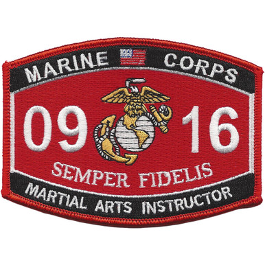 Martial Arts Instructor 0916 Patch | MOS Patches | Marine Patches ...