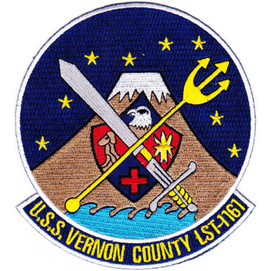 LST-1161 USS Vernon County Patch | Amphibious Ship Patches | Navy ...