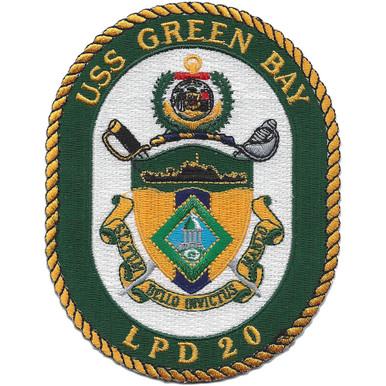 LPD-20 USS Green Bay Dock Landing Ship Patch | Amphibious Ship Patches ...