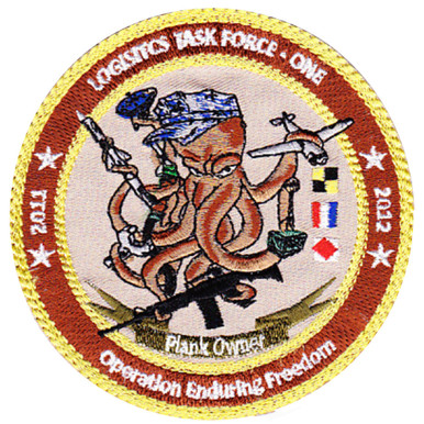 Logistic Task Force One Navelsg Plank Owner OEF 2011- 2012 Patch Hook ...