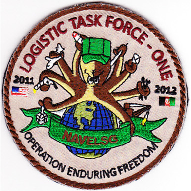 Logistic Task Force One Navelsg OEF 2011-2012 Patch Hook And Loop ...