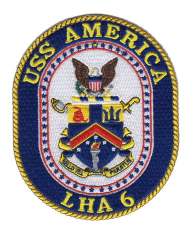 LHA-6 USS America Patch | Amphibious Ship Patches | Navy Patches ...