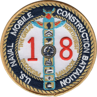 Mobile Construction Battalion NMCB-18 Patch | Popular Patch