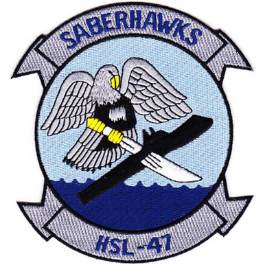 HSL-47 Patch Saberhawks | Helicopter Patches | Navy Patches | Popular Patch