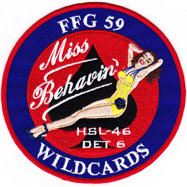 HSL-46 Det 6 Patch Miss Behavin Wildcards | Helicopter Patches | Navy ...