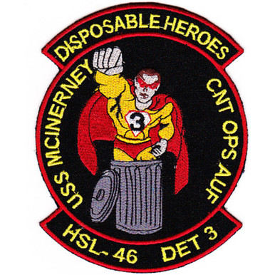 HSL-46 Det 3 Patch Disposable Heroes USS McInerney | Helicopter Patches ...