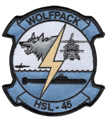 HSL-45 Patch Wolfpack | Helicopter Patches | Navy Patches | Popular Patch