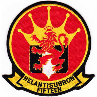 HS-15 Patch Red Lions | Helicopter Patches | Navy Patches | Popular Patch