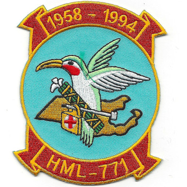 HML-771 Hummers 1958-1994 Patch | Squadron Patches | Marine Patches ...